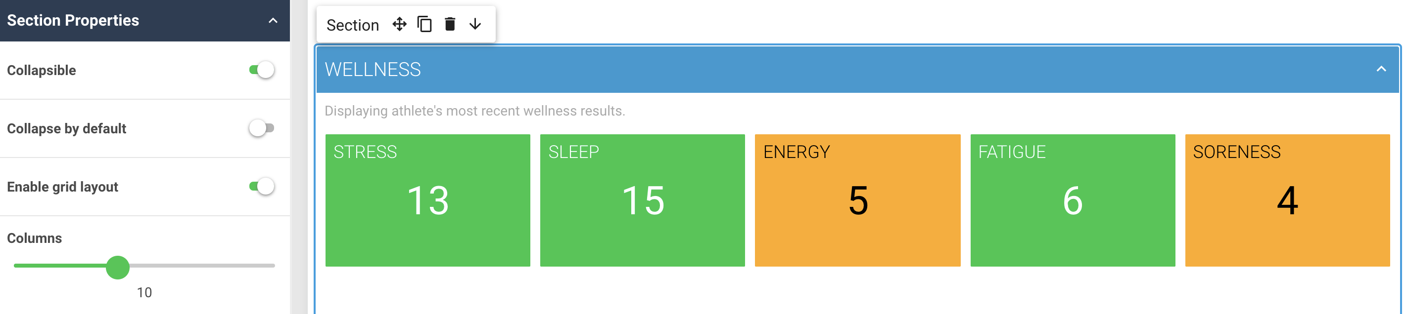 Dashboard Sections | AMS Help Center