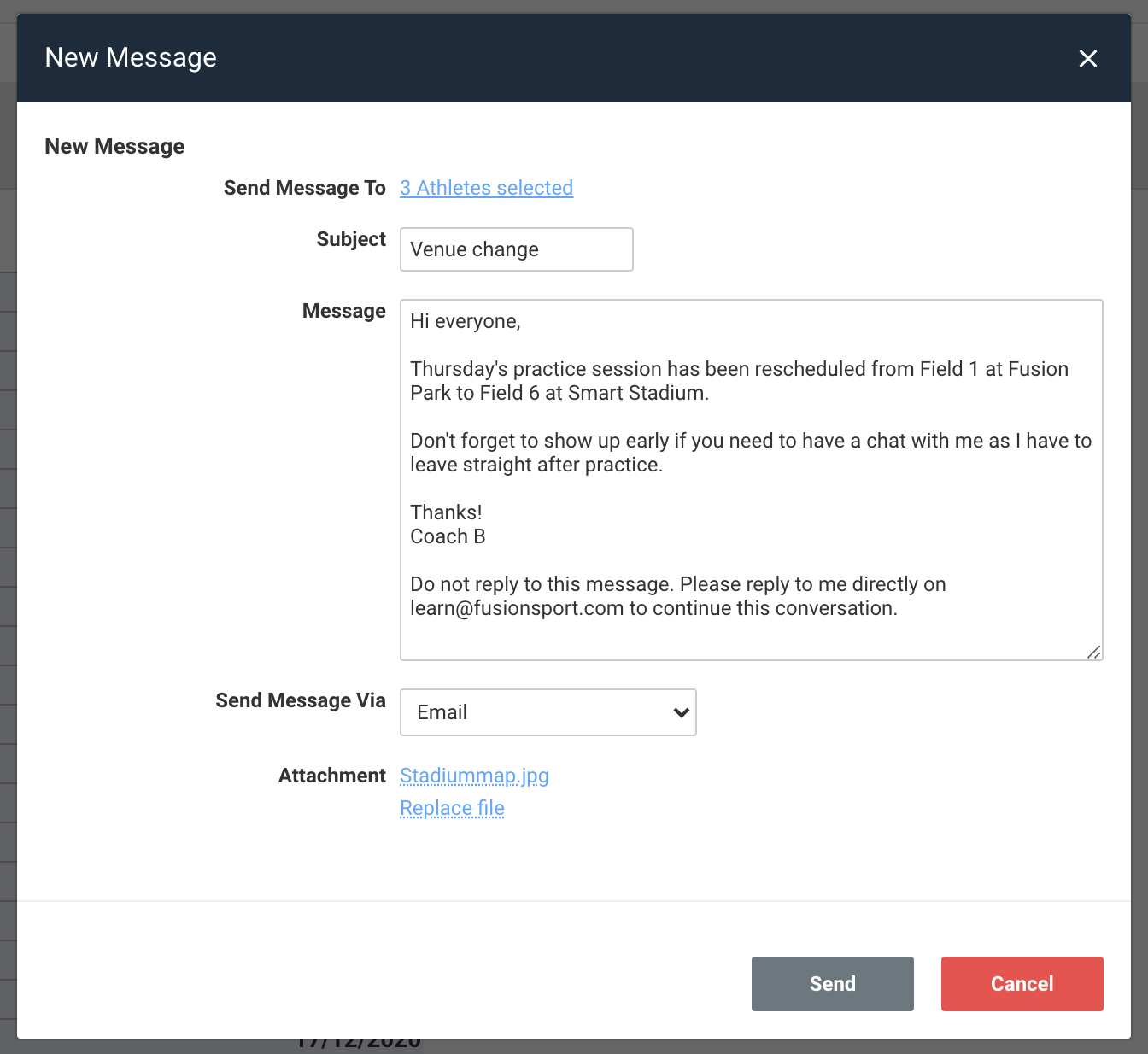 Internal Messages | AMS Help Center