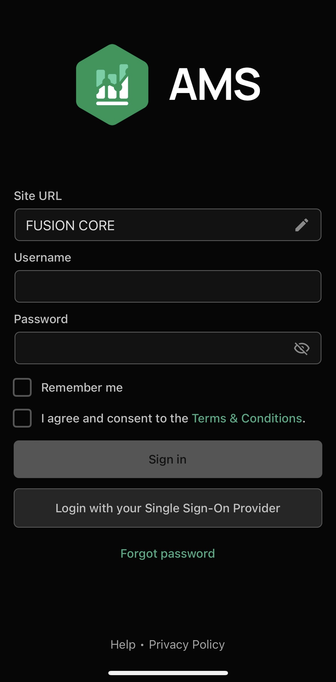 Log in to Teamworks AMS