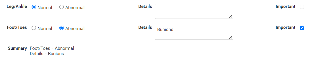 Option Fields as Importance Indicators