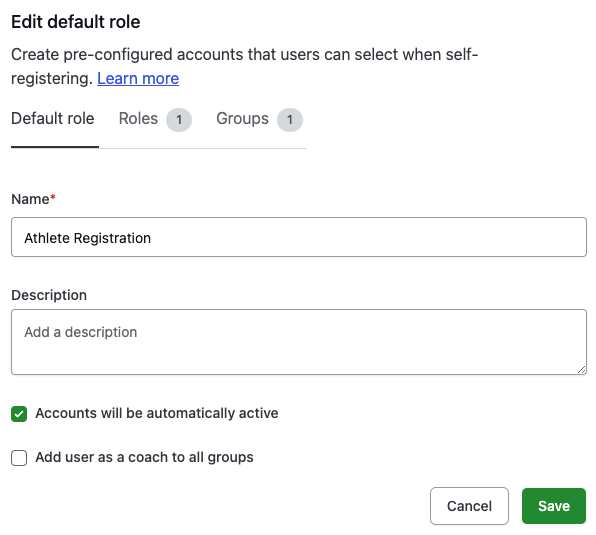 Enable Self-Registration on an AMS Site