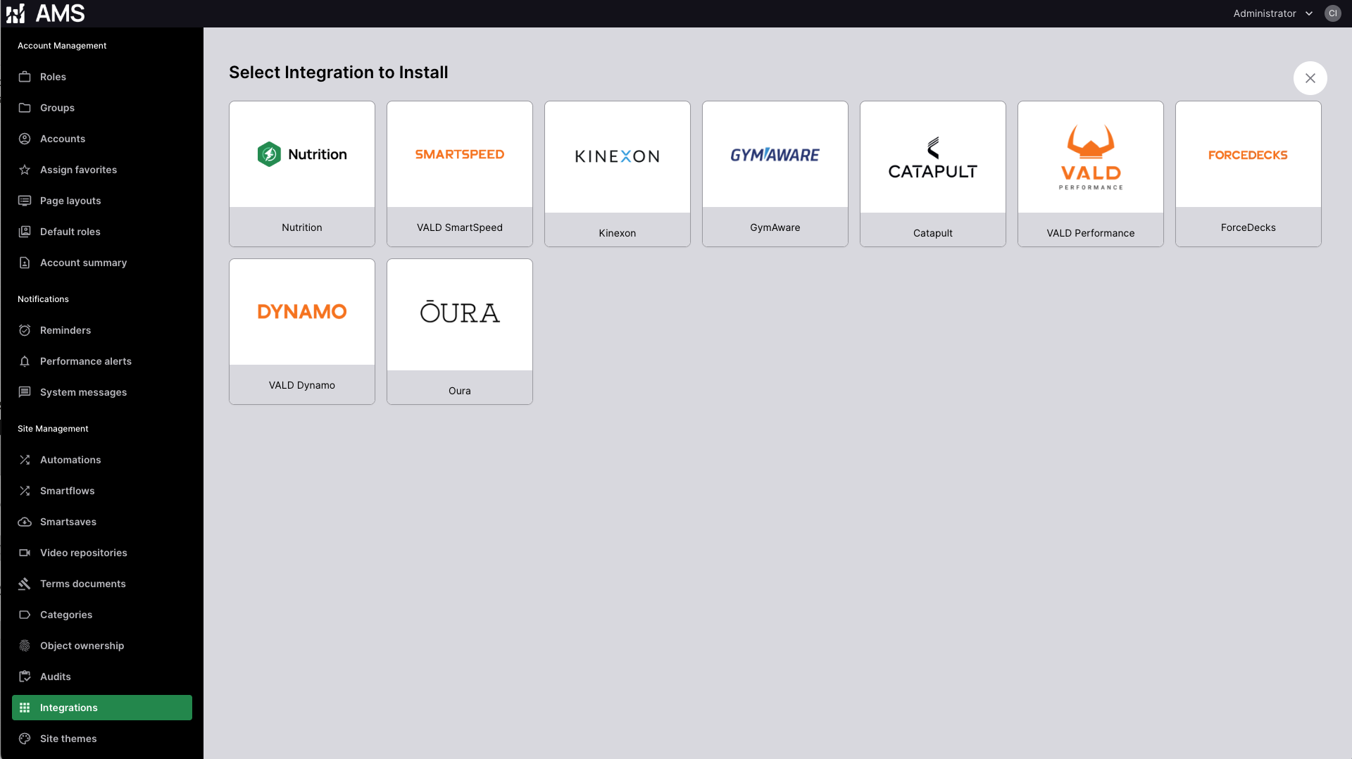 Set Up and Manage Integrations