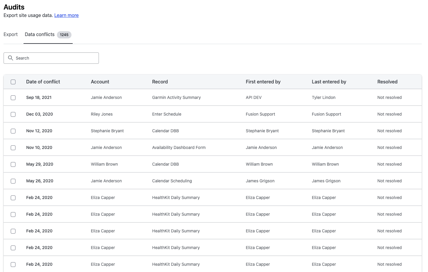 Data Conflict Management | AMS Help Center