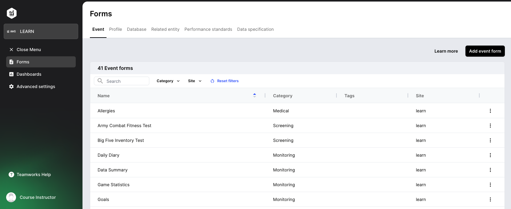 Introduction to the Builder Interface | AMS Help Center