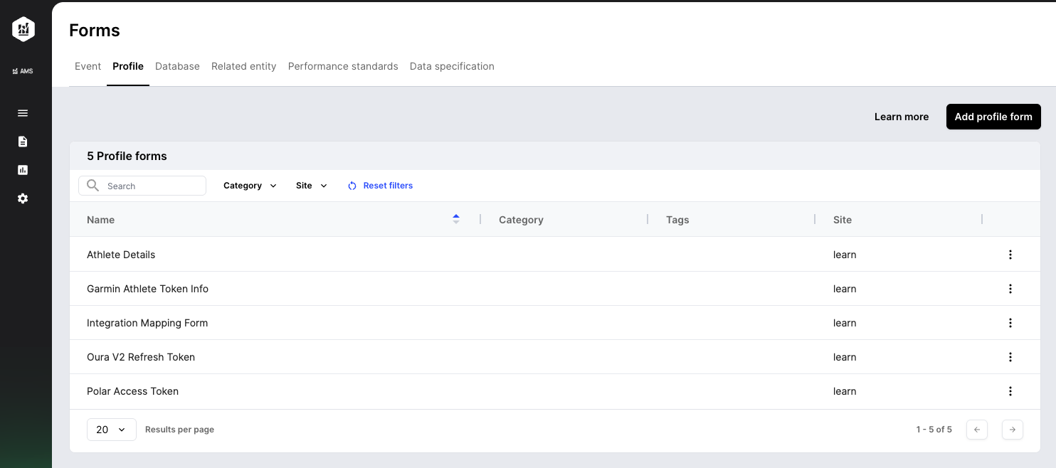 The Builder's Guide to Profile Forms | AMS Help Center