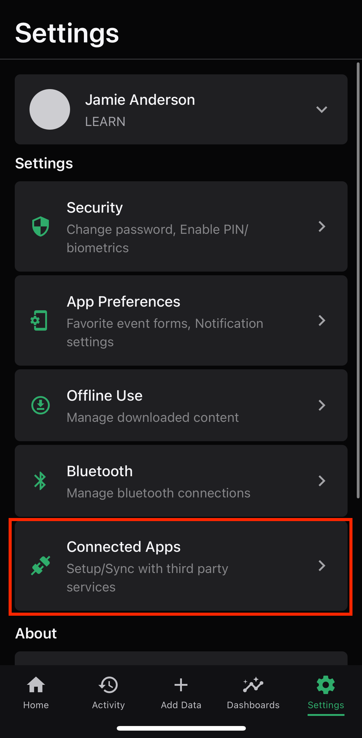 Authorize and Manage Connected Apps | AMS Help Center
