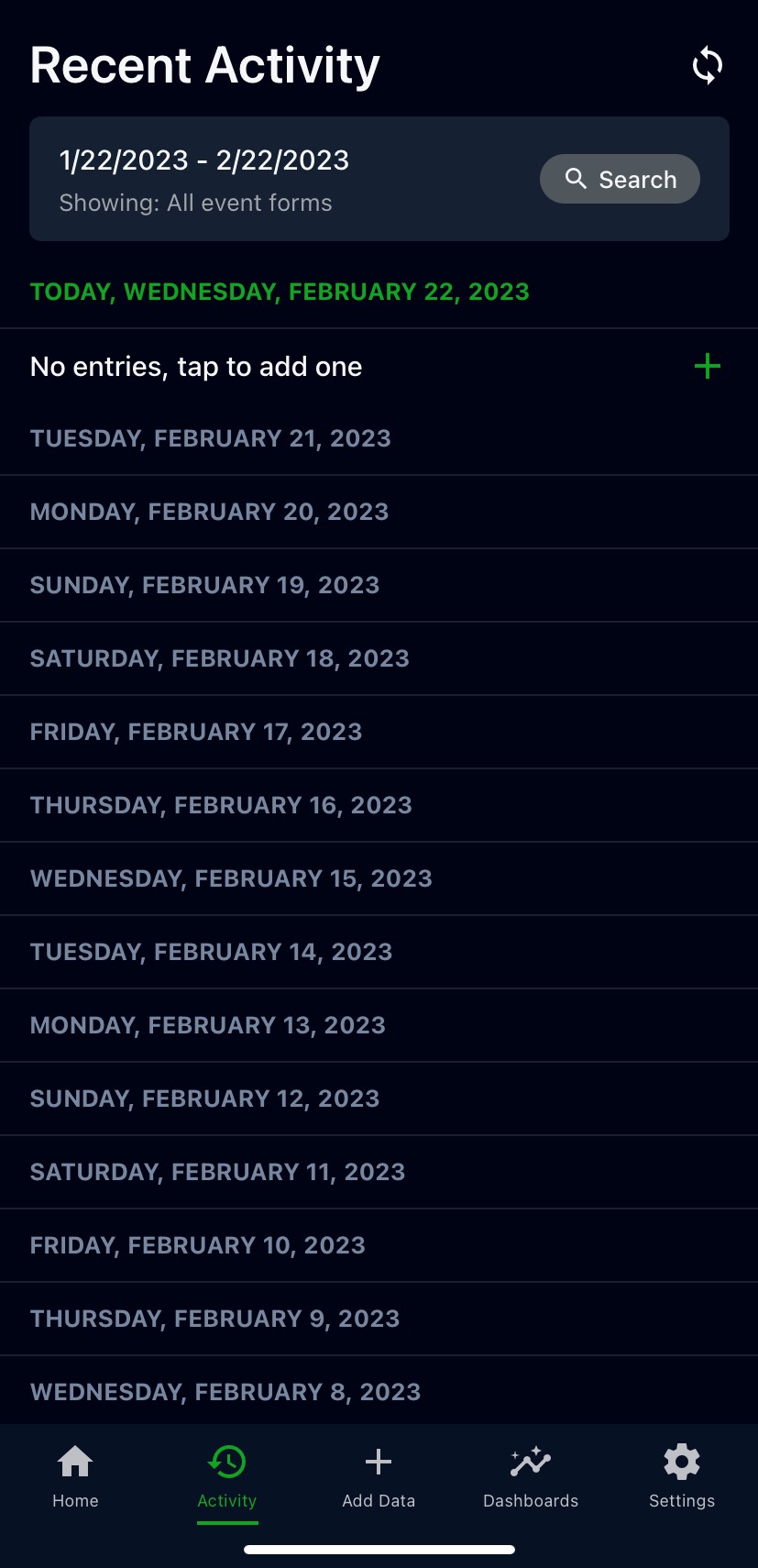 View Recent Activities in the AMS Mobile App | AMS Help Center
