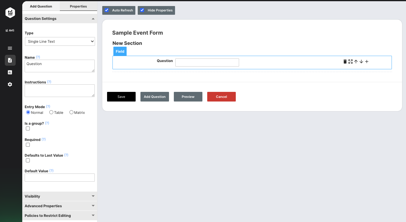 Add a Field to a Form | AMS Help Center