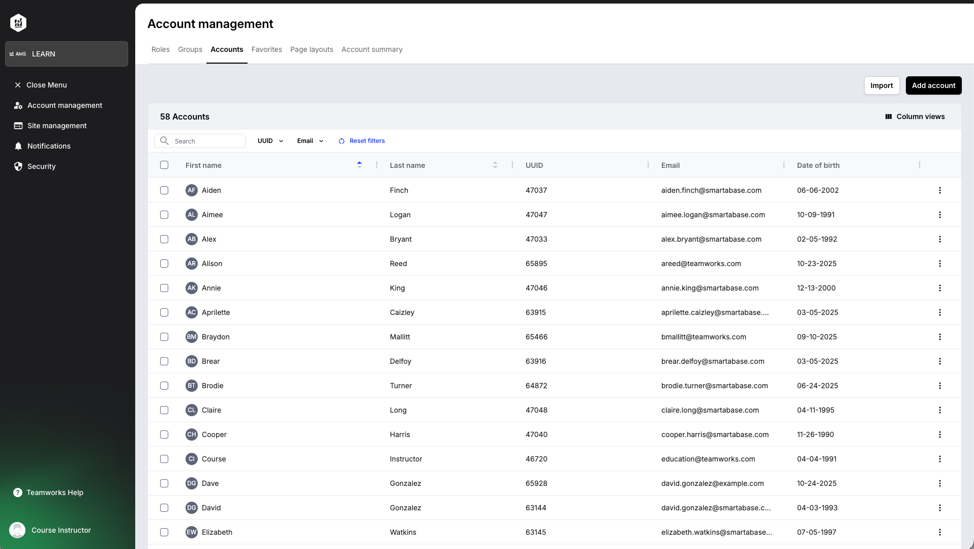 Introduction to the Administration Interface | AMS Help Center