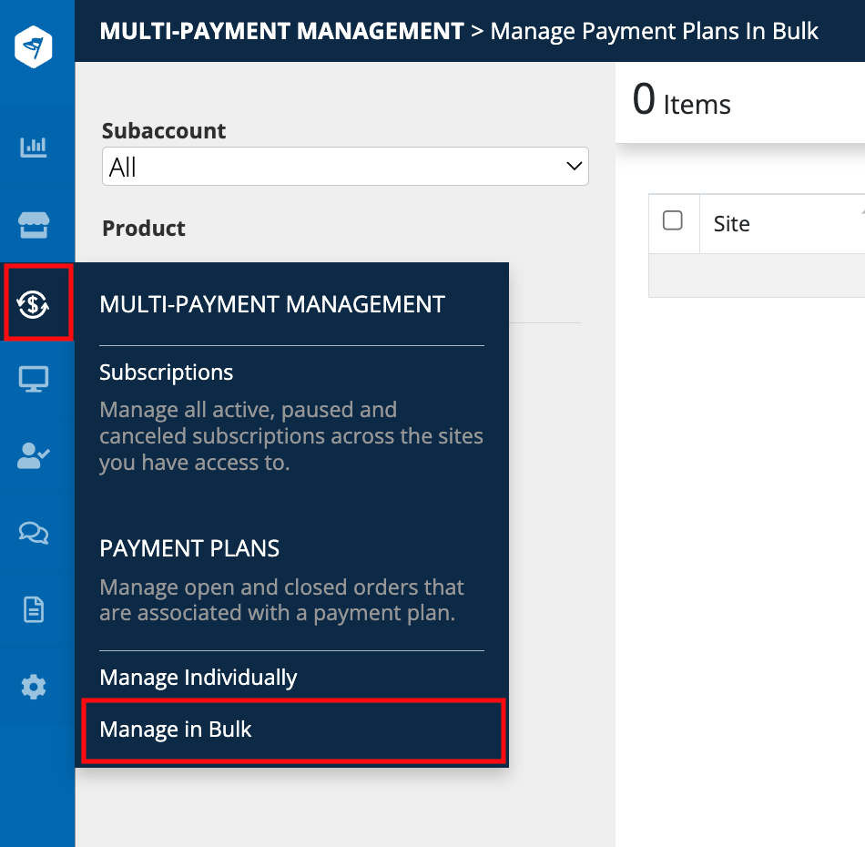Cancel Multiple Payments