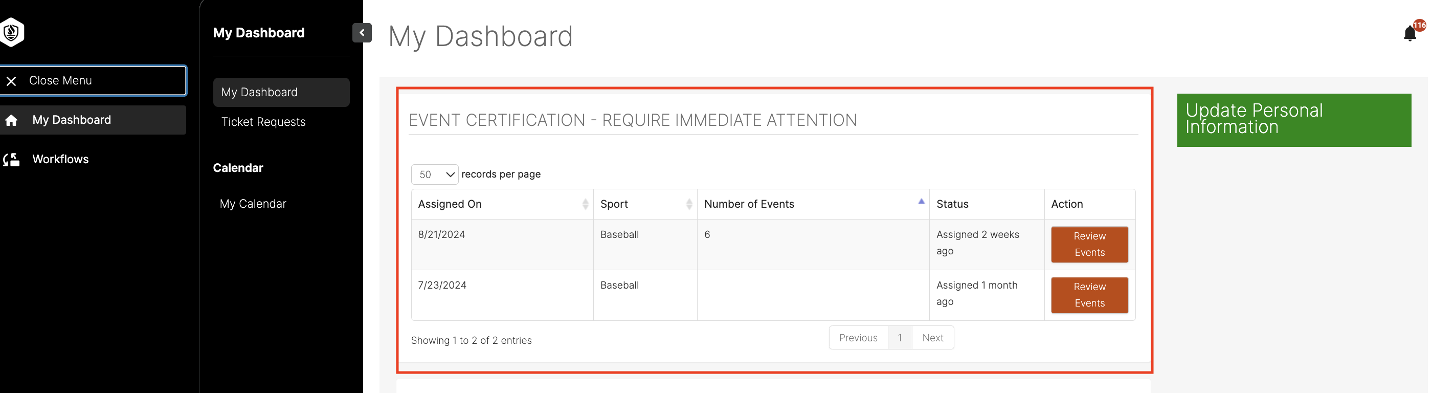 Student-Athlete CARA Log Approval