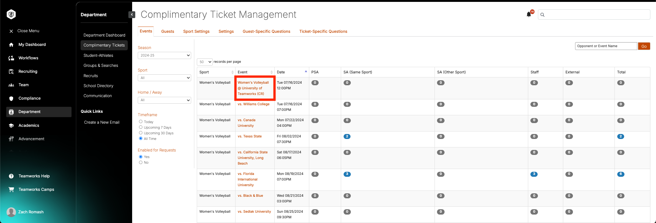 Generate a Pass List