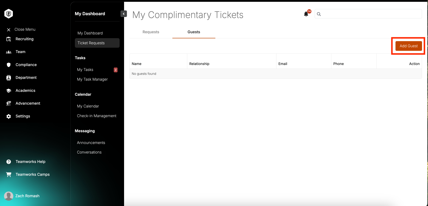 Request and Transfer Complimentary Tickets as a Student-Athlete
