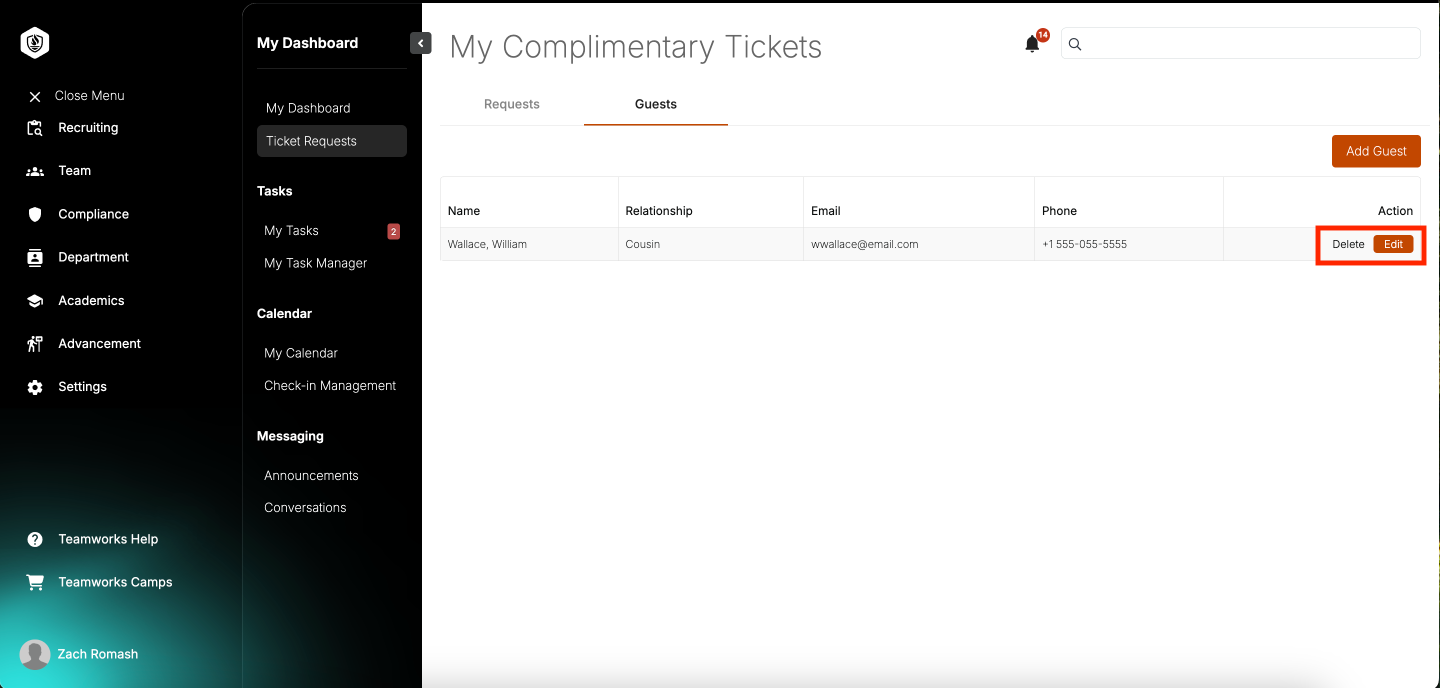 Request and Transfer Complimentary Tickets as a Student-Athlete