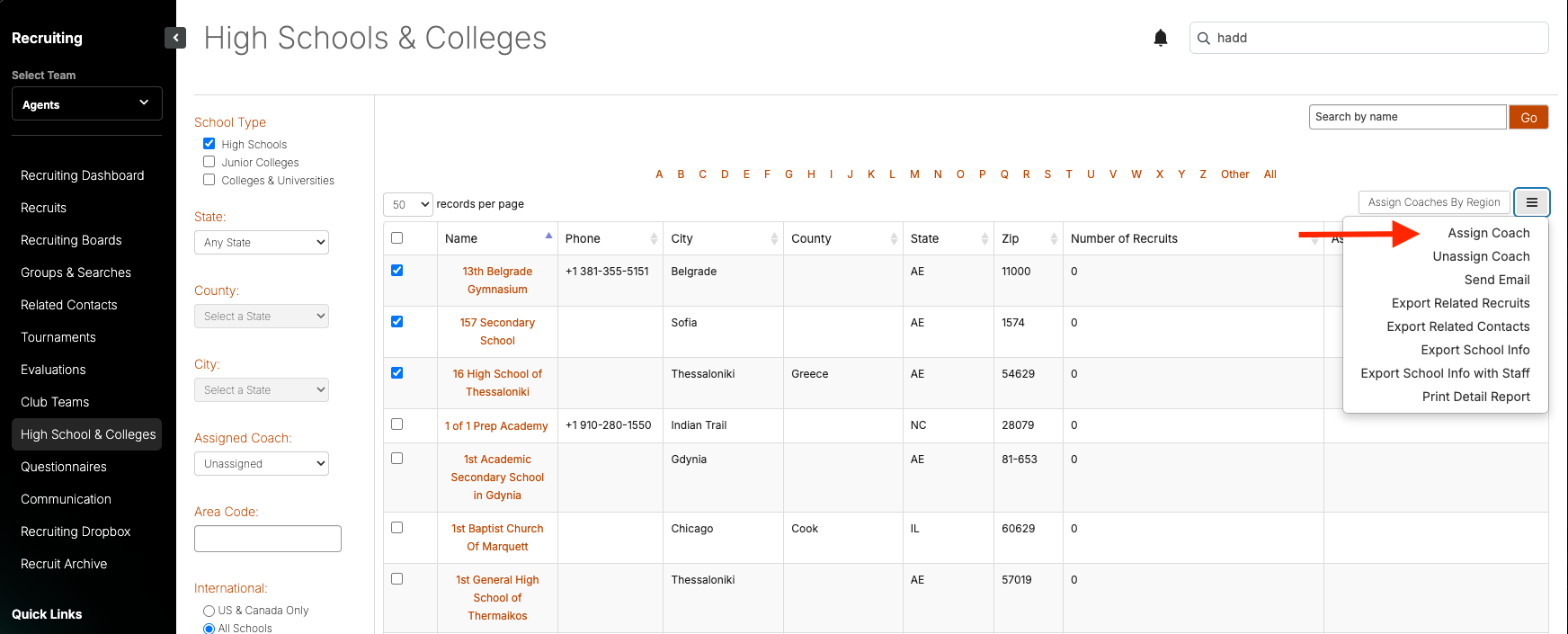 High Schools, Junior Colleges, and Four-Year Colleges