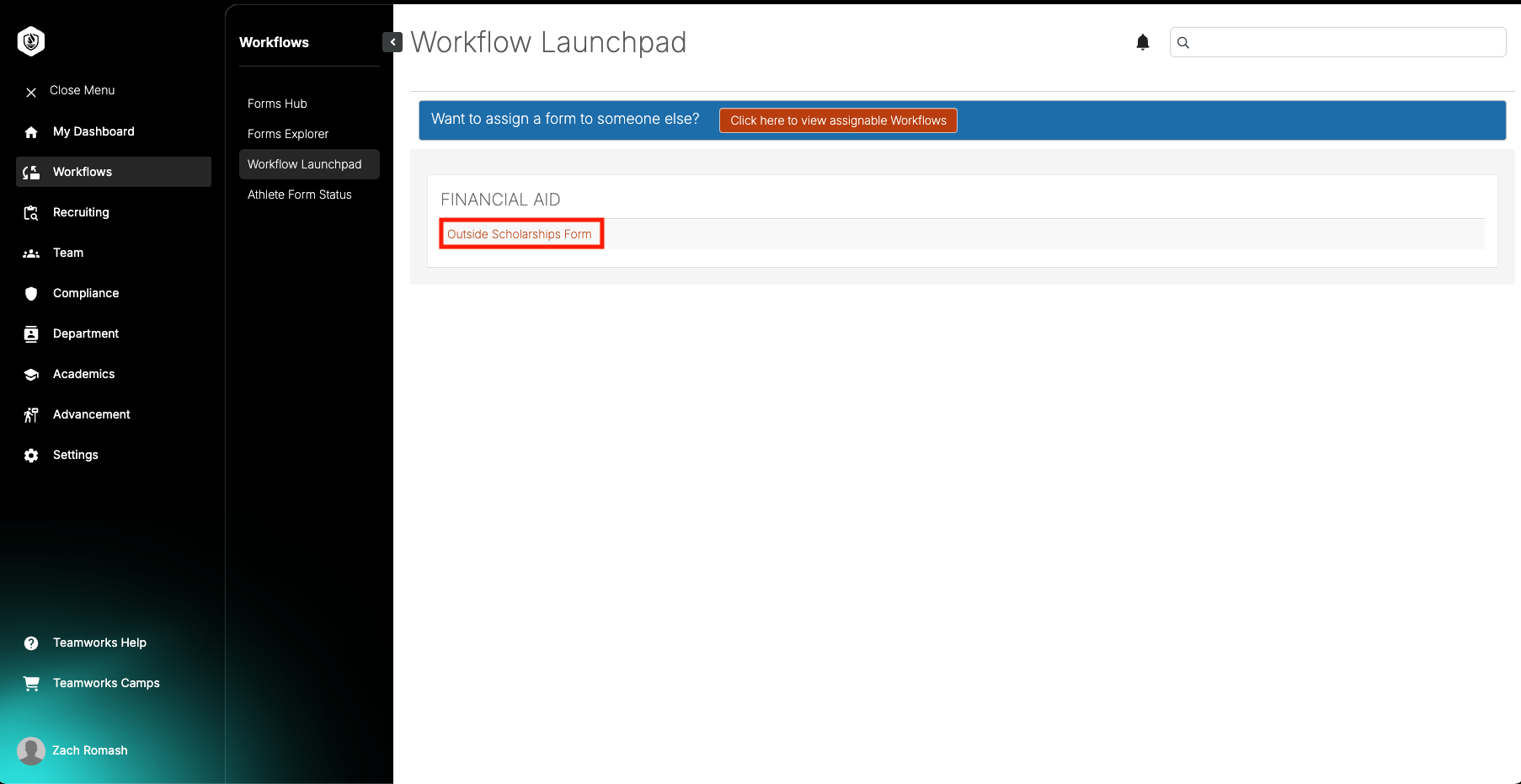 Launch and Assign Workflows