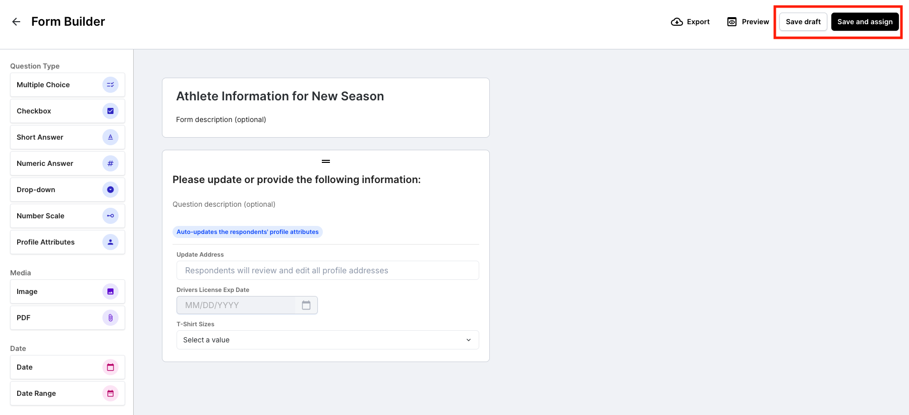 Update Profiles Attributes via Quick Forms