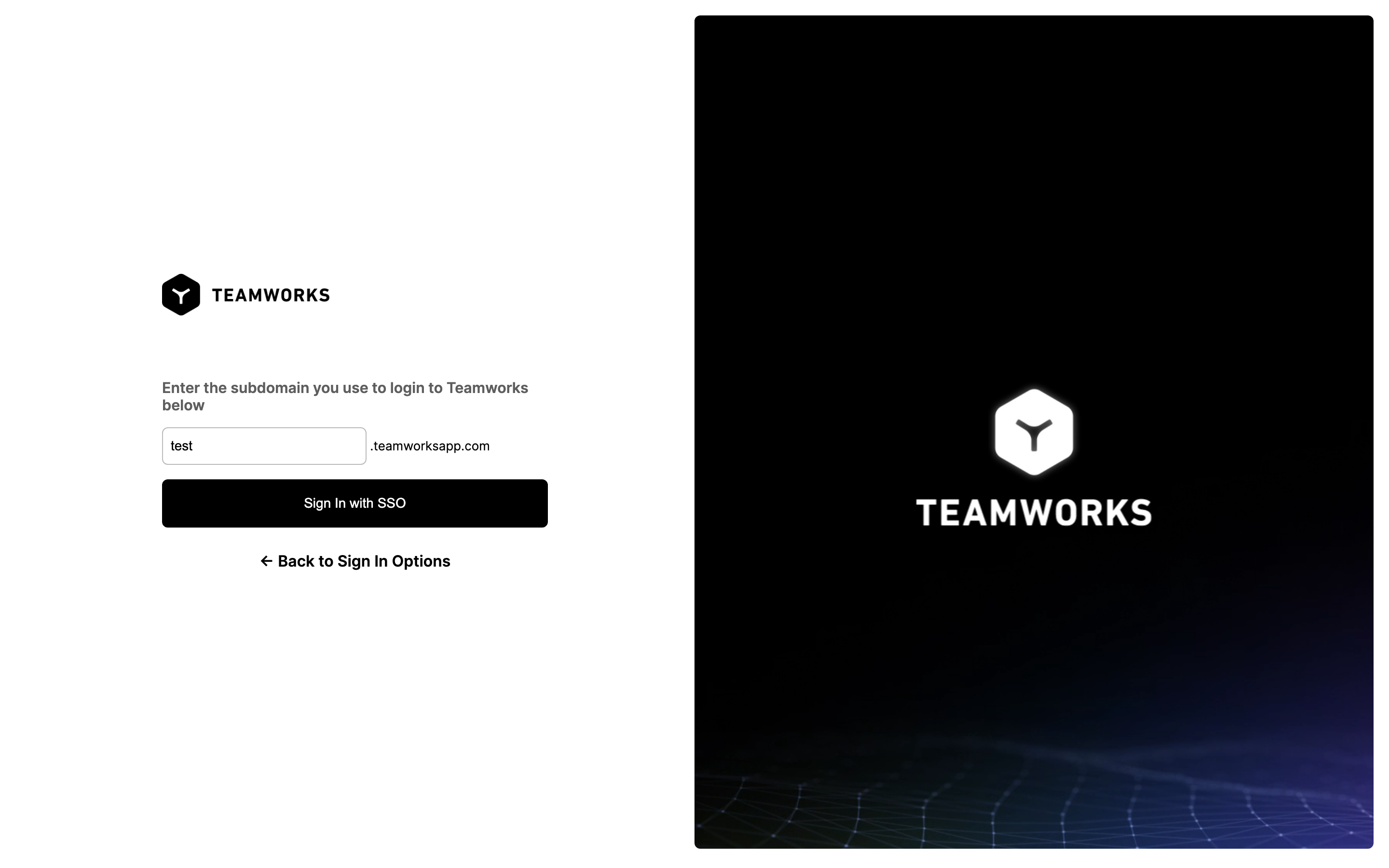 Log In to Teamworks Hub