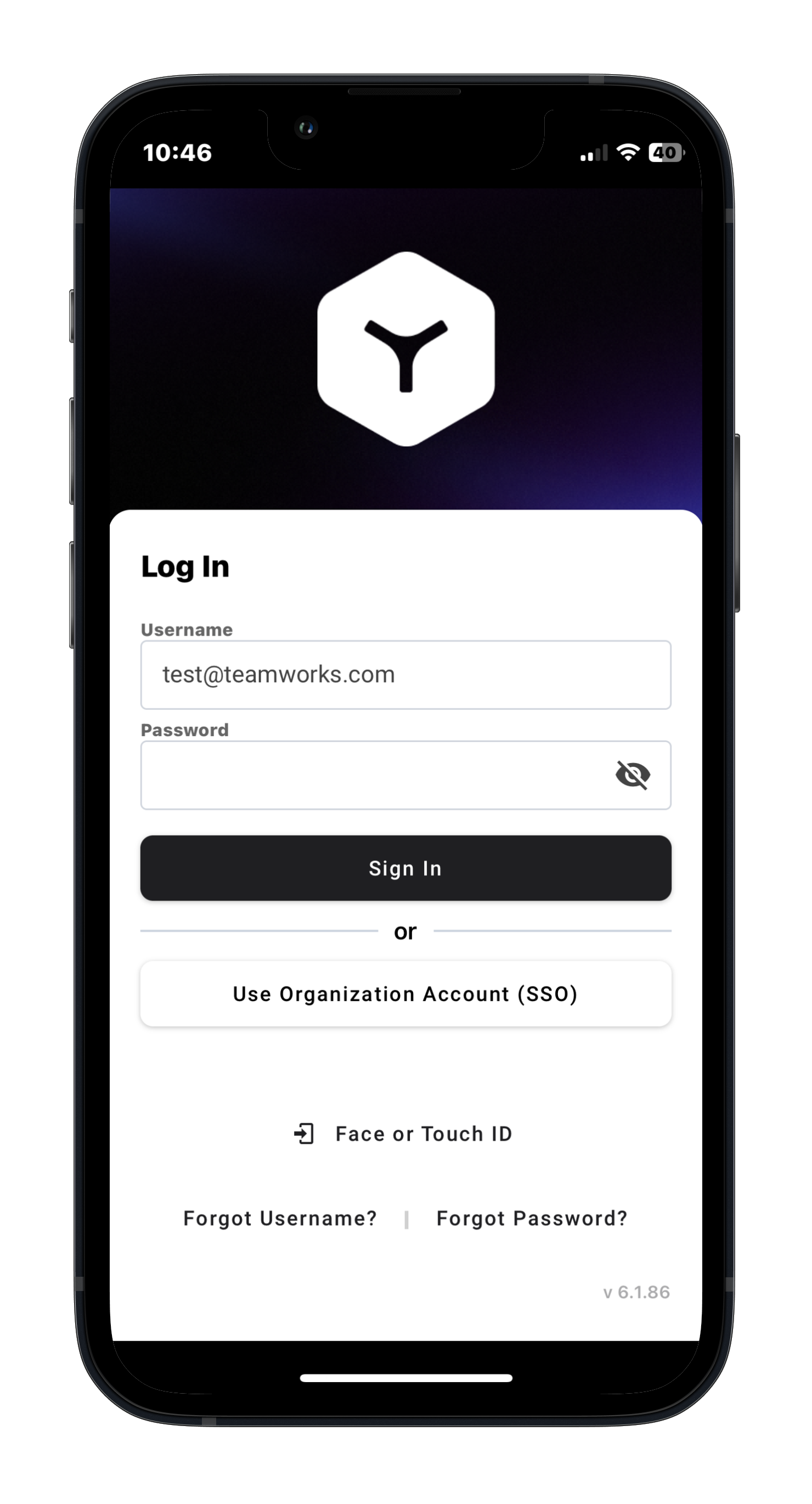 Log In to Teamworks Hub