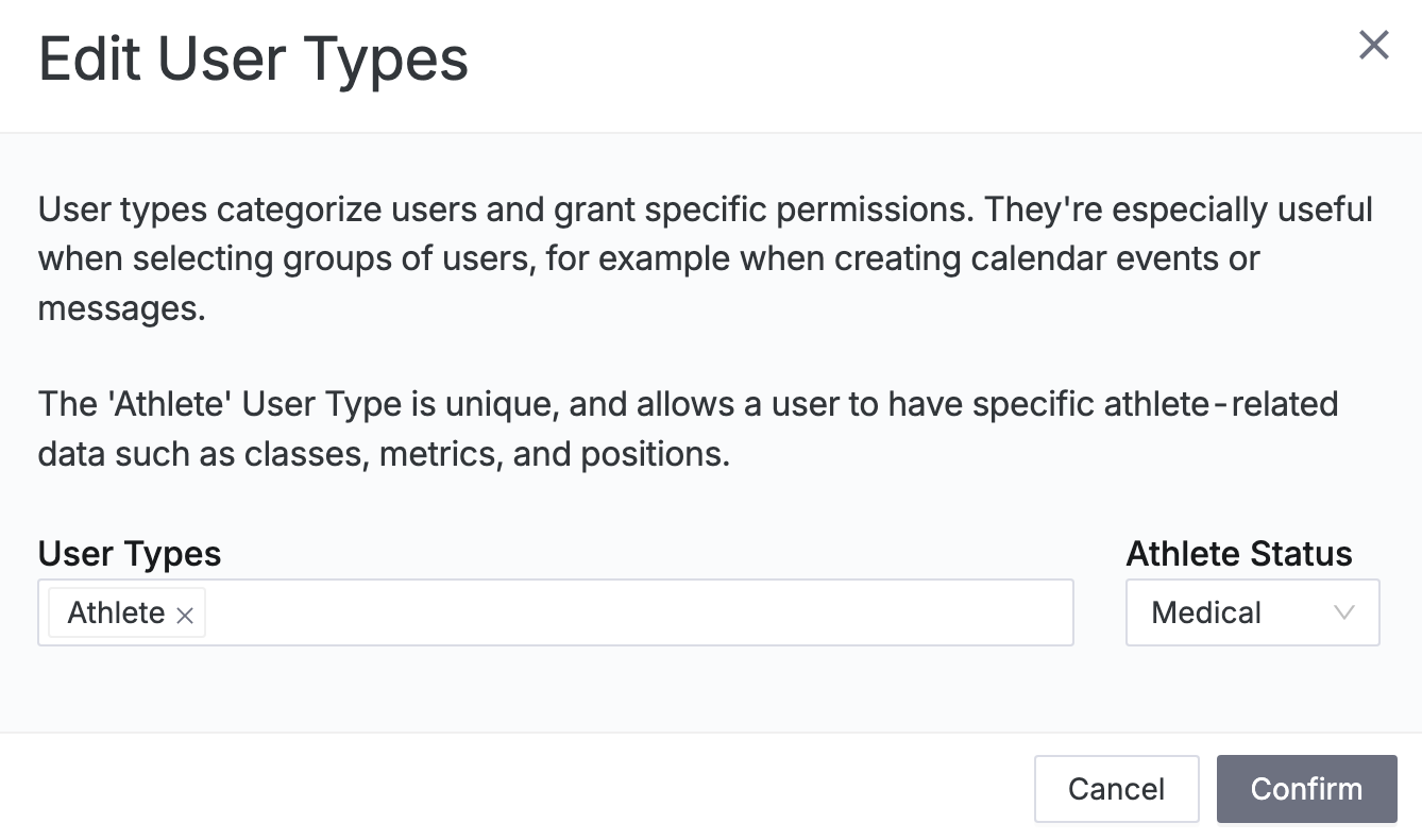 Manage User Types, Teams, and Permissions