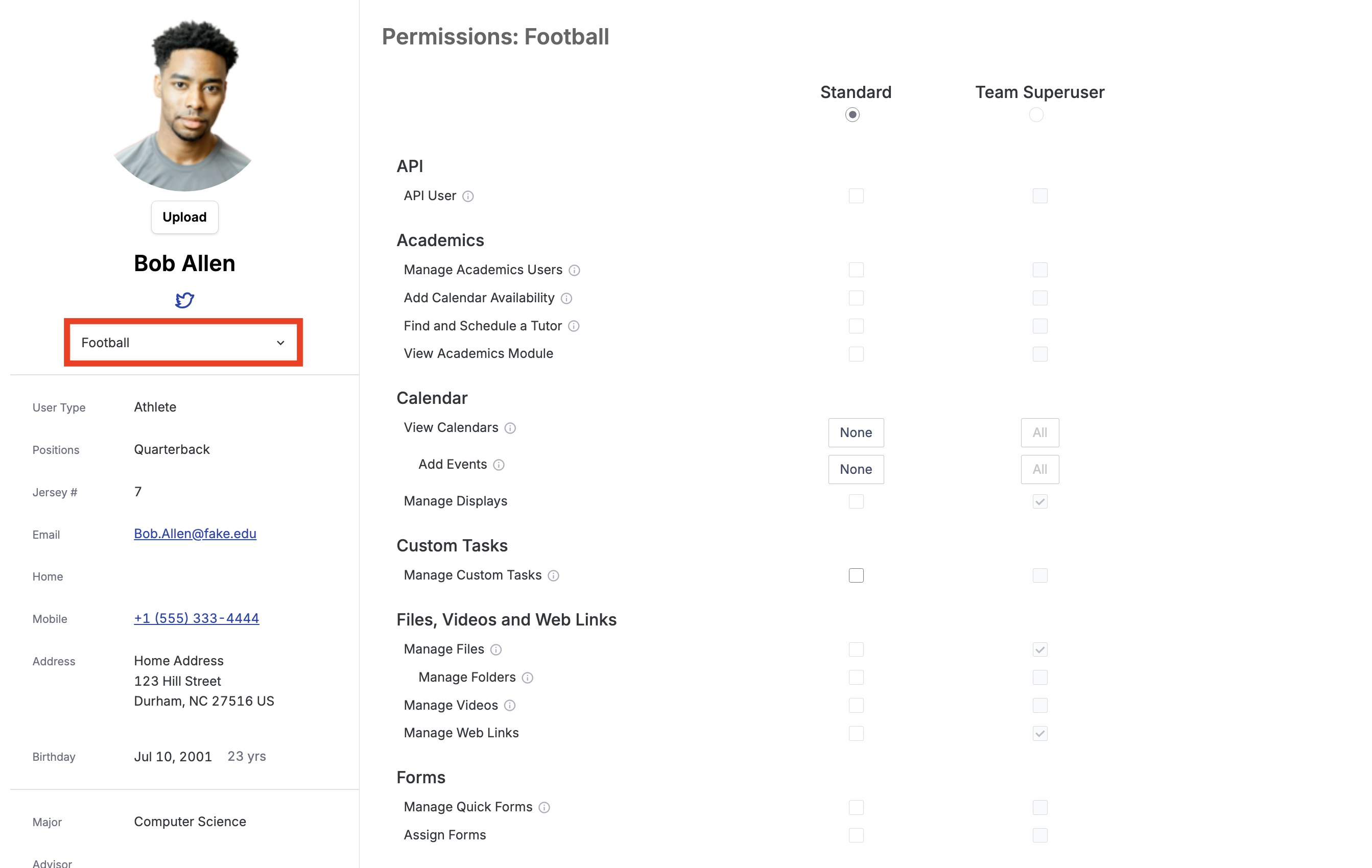 Manage User Types, Teams, and Permissions
