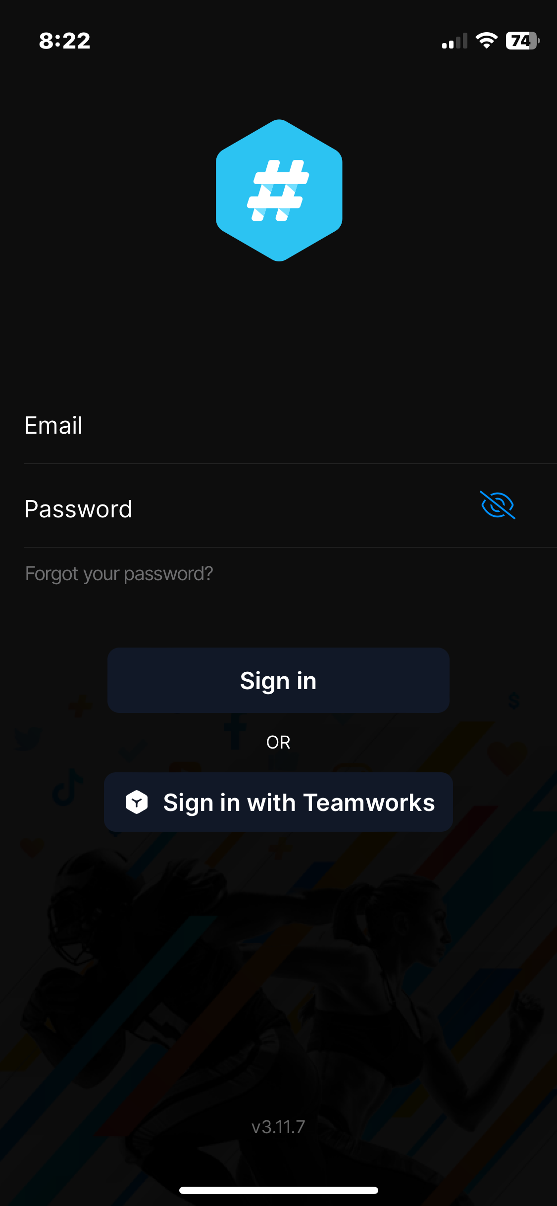 Log In to the Influencer Mobile App