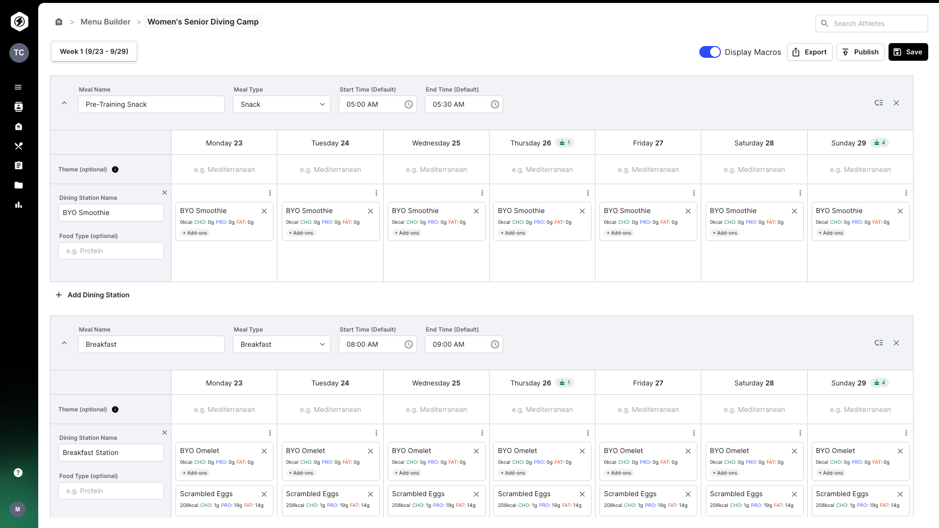 Edit or Delete a Menu in the Menu Builder