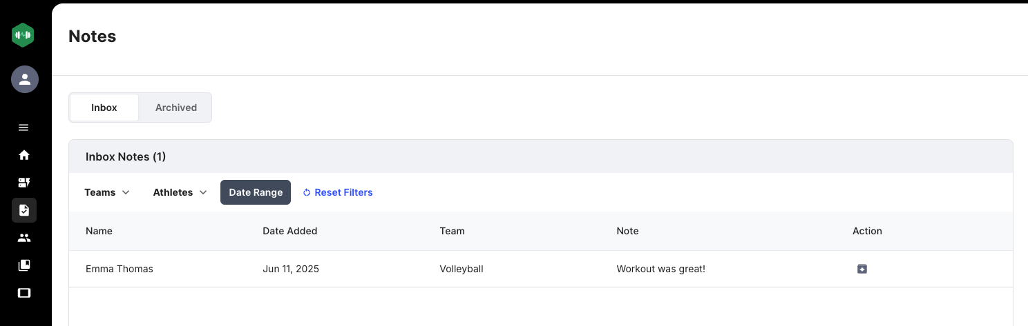 View and Manage Notes